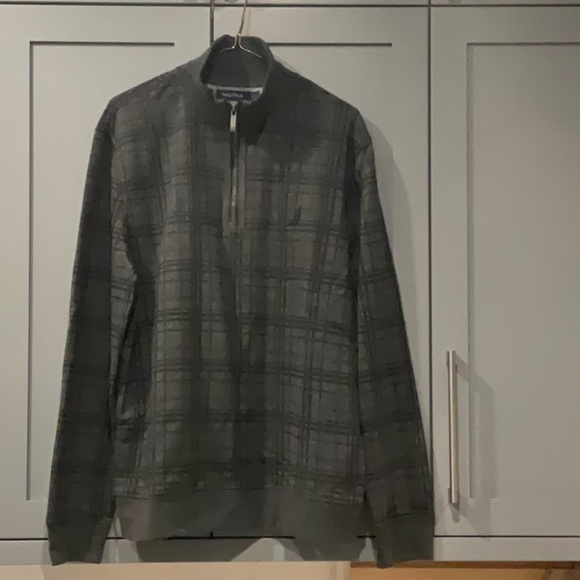 Nautica | Sweaters | Nautica Gray Quarter Zip Knit Pullover | Poshmark